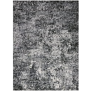 Area Rug Living Room Rugs - 8x10 Large Soft Indoor Neutral Modern Abstract Low Pile Washable Rug Carpet for Bedroom Dining Room Farmhouse Home Office - Grey