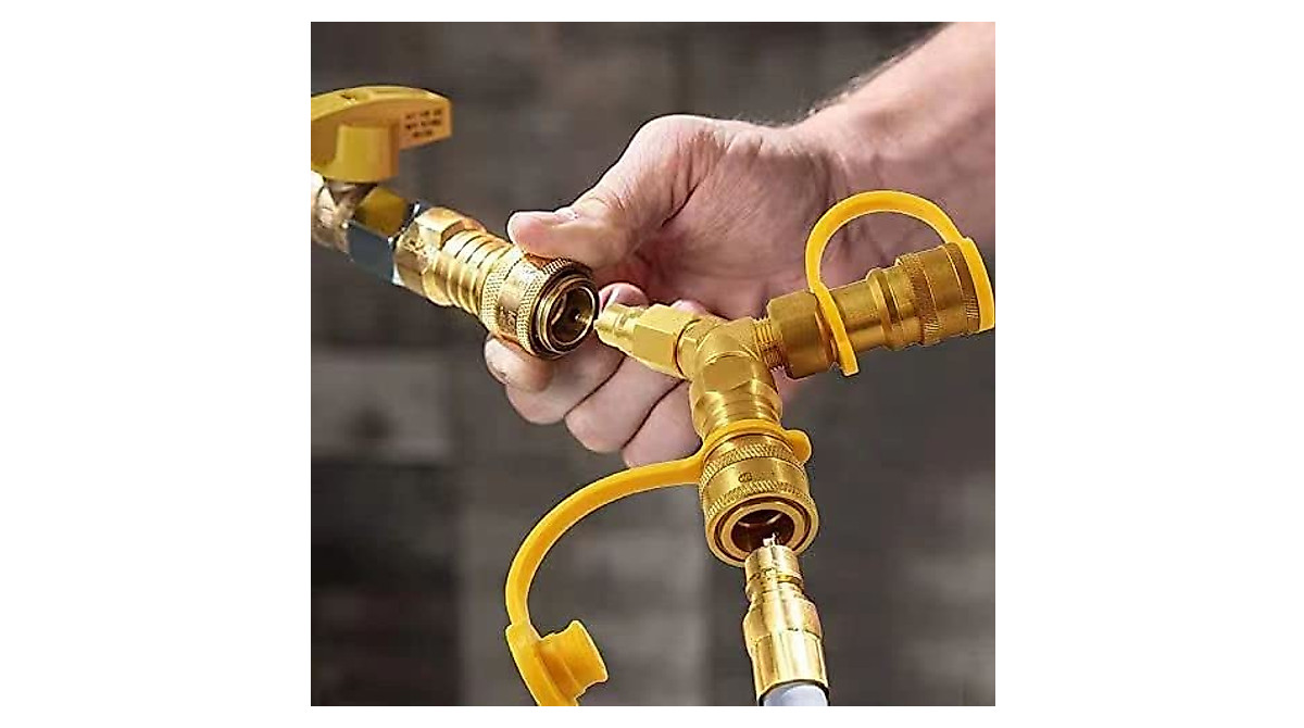 Durable 1/2 Inch Gas Y Splitter for Grills & Patio Heaters