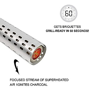 Zuckbergs Fast Electric Charcoal Starter Lighter Lighting Charcoal for BBQ Grill/Fireplace/Kamado