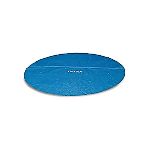 INTEX 28012E Solar Pool Cover: For 12ft Round Easy Set and Metal Frame Pools – Insulates Pool Water – Reduces Water Evaporation – Keeps Debris Out – Reduces Chemical Consumption