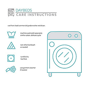 Lush Decor Pixie Fox 6 Piece Daybed Cover Set, Gray & Pink, 39"x75"