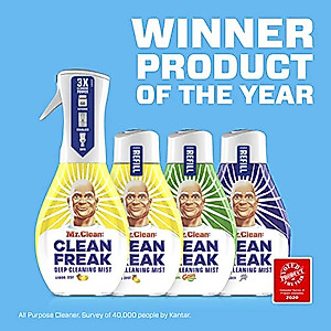 Mr. Clean All Purpose Cleaner, Clean Freak Mist for Bathroom & Kitchen Cleaner, Lavender & Lemon Scent, 3 Count (16 fl oz each)