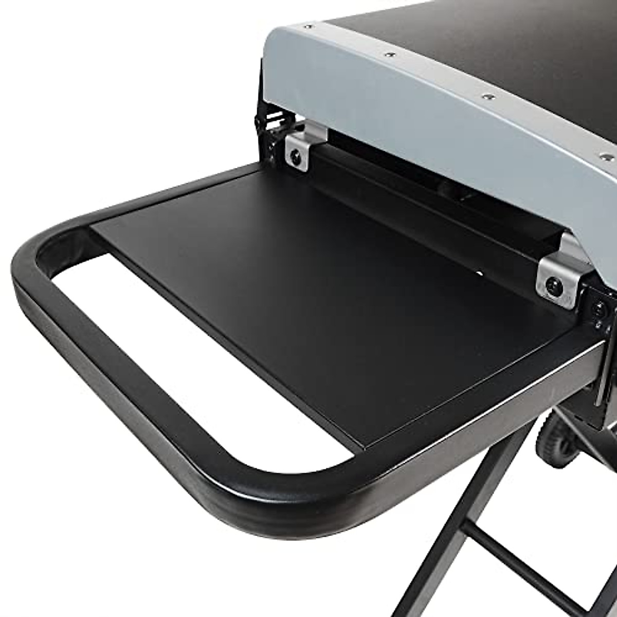 Razor Griddle GGC2030M 25 Inch Outdoor 2 Burner Portable LP Propane Gas Grill Griddle w/Top Cover Lid, Wheels, & Shelf for BBQ Cooking, Black (Steel)