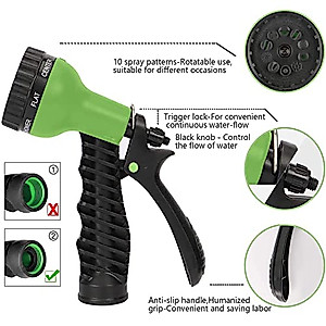 TOONLUPAL Garden Hose 50 ft Stainless Steel Metal Garden Hoses Water Hose Heavy Duty