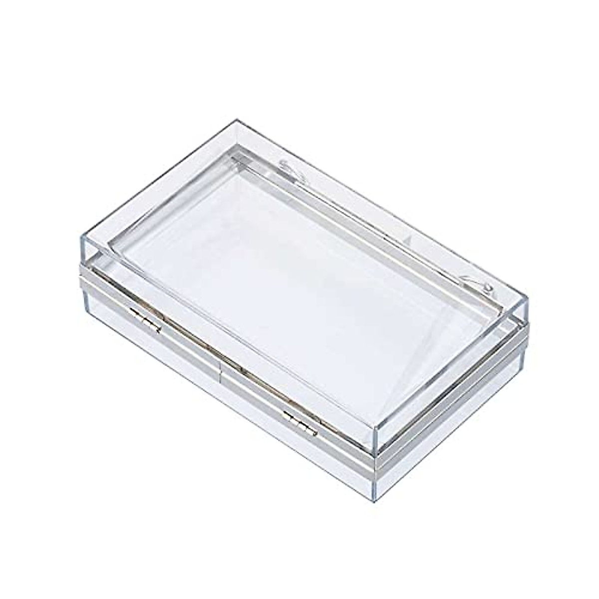 Women Clear Crossbody Purse Acrylic Transparent Clutch Bag Shoulder Handbag With Gold Chain Strap (silver)