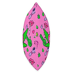 Stoner Aesthetic Throw Pillow Girly Pot Head Merch Girly Weed Stoner Marijuana 420 Gift for Women Throw Pillow, 16x16, Multicolor