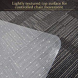 Sillamate Plastic Office Chair Mat for Carpeted Floors, Heavy Duty Floor Mat,Eco-Friendly Series Studded Carpet Desk Chair Mats-36'' x 48'' (36 inches X 48 inches x 2 pc- NO Lip)