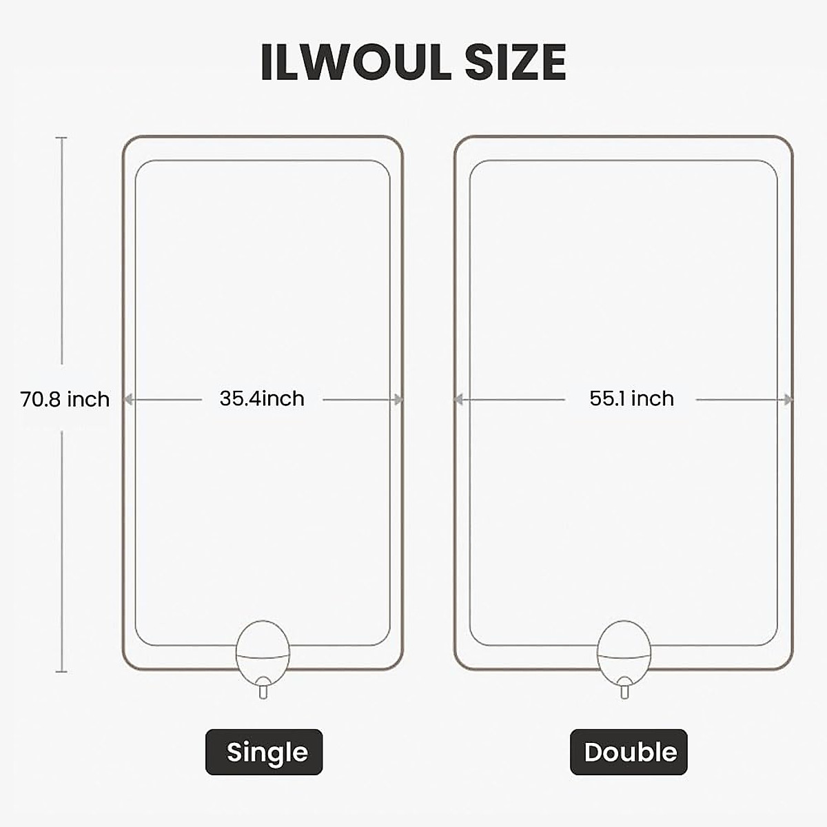 Heated Mattress Pad, Machine Washable, Auto 15 Hours Shut Off, 5 Heating Setting, Radiation Blocking, Wicking AeroSilver Material, Bed Warmer with Dual Controller, UL Listed (Double)