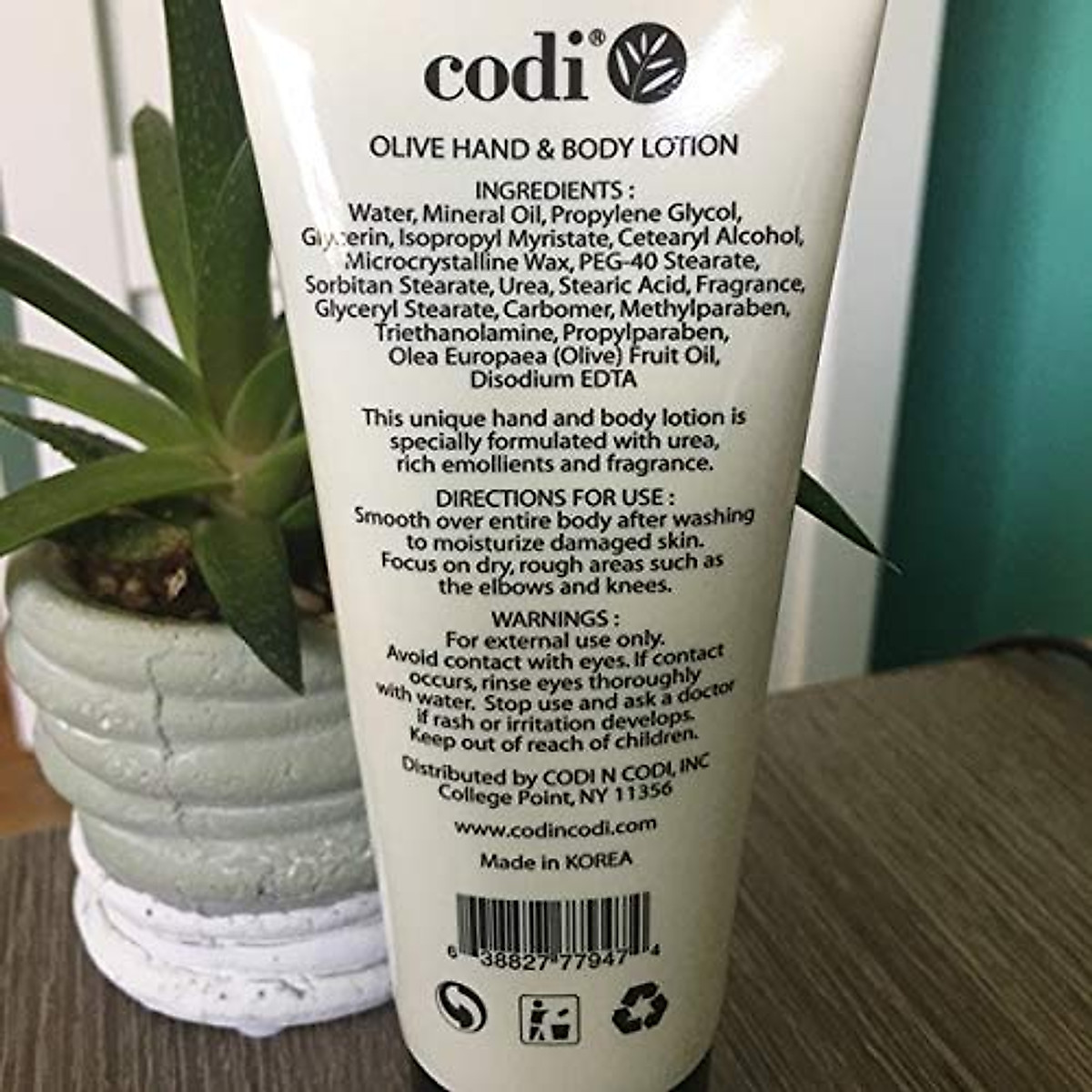 Codi Olive Hand & Body Lotion - Organic, Antioxidant & Vitamin Enriched, Soft & Fresh Skin, 750ml + 2x100ml Tubes