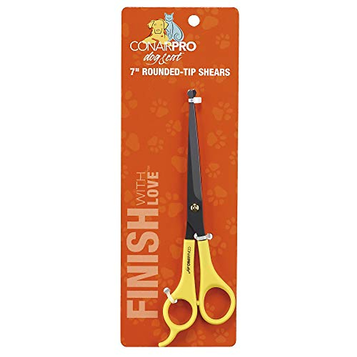 CONAIRPROPET 7" Dog Scissors for Grooming with Rounded Tip For Added Protection, Ideal for all Size Breeds