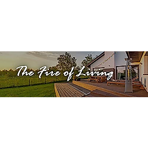 Fire Sense 61983 Pyramid Flame Heater Replacement Glass Flame Tube Includes Rubber Ring Fits with Items Pyramid Flame Finish Patio Heater - 60523 & 62263