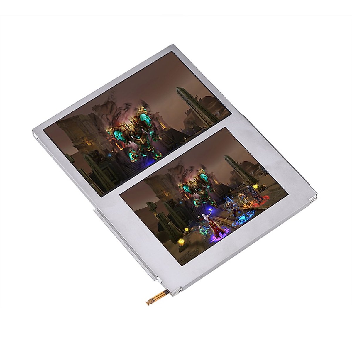 ASHATA LCD Screen Replacement, Replacement Top & Bottom LCD Display Screen Repair Part for 2DS