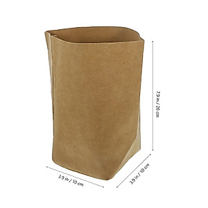 BESTOYARD 2pcs Bags for Planting Small Paper Bag Organizers Brown Paper for Leaves Refrigerator Containers Kraft Bags Plant Basket Paper Garden Ornament Container Decorations Washable