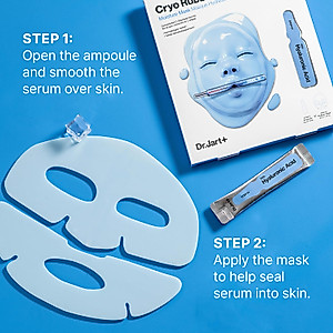 Dr.Jart+ Cryo Rubber Face Mask with Moisturizing Hyaluronic Acid | Korean Skin Care, 1 Pack