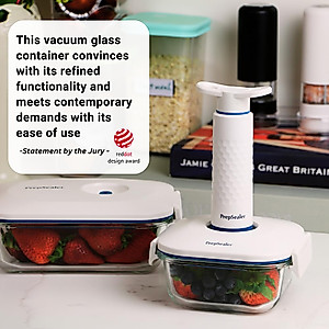 PrepSealer Everyday keep fresh, Meal prep, Borosilicate glass vacuum container starter kit - 8PC
