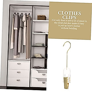 HANABASS 2pcs Coatpin Multipurpose Hanger Skirt Hangers Scarf Hangers for Closet Hat Hangers Clips Laundry Hooks with Clips Underwear Drying Rack Multi-Function Clothes Hangers Closet Hook