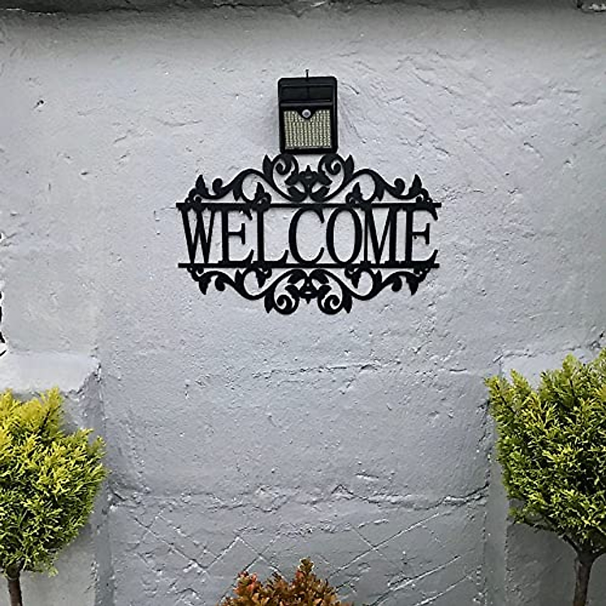 Personalized Metal Name Sign Outdoor Wall Hanging Family Last Name Signs Monogram Garden Front Door Custom Wedding Sign Wall Art Decor Ornament Housewarming Personalized Gifts for Hostess Holiday Gift