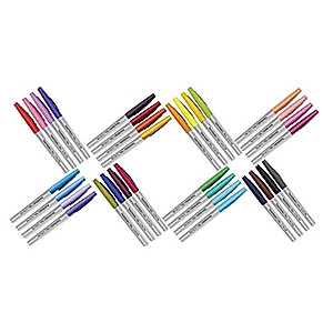 Paper Mate Flair Pen, 0.33mm Ultra Fine Tip, Black, Box of 12