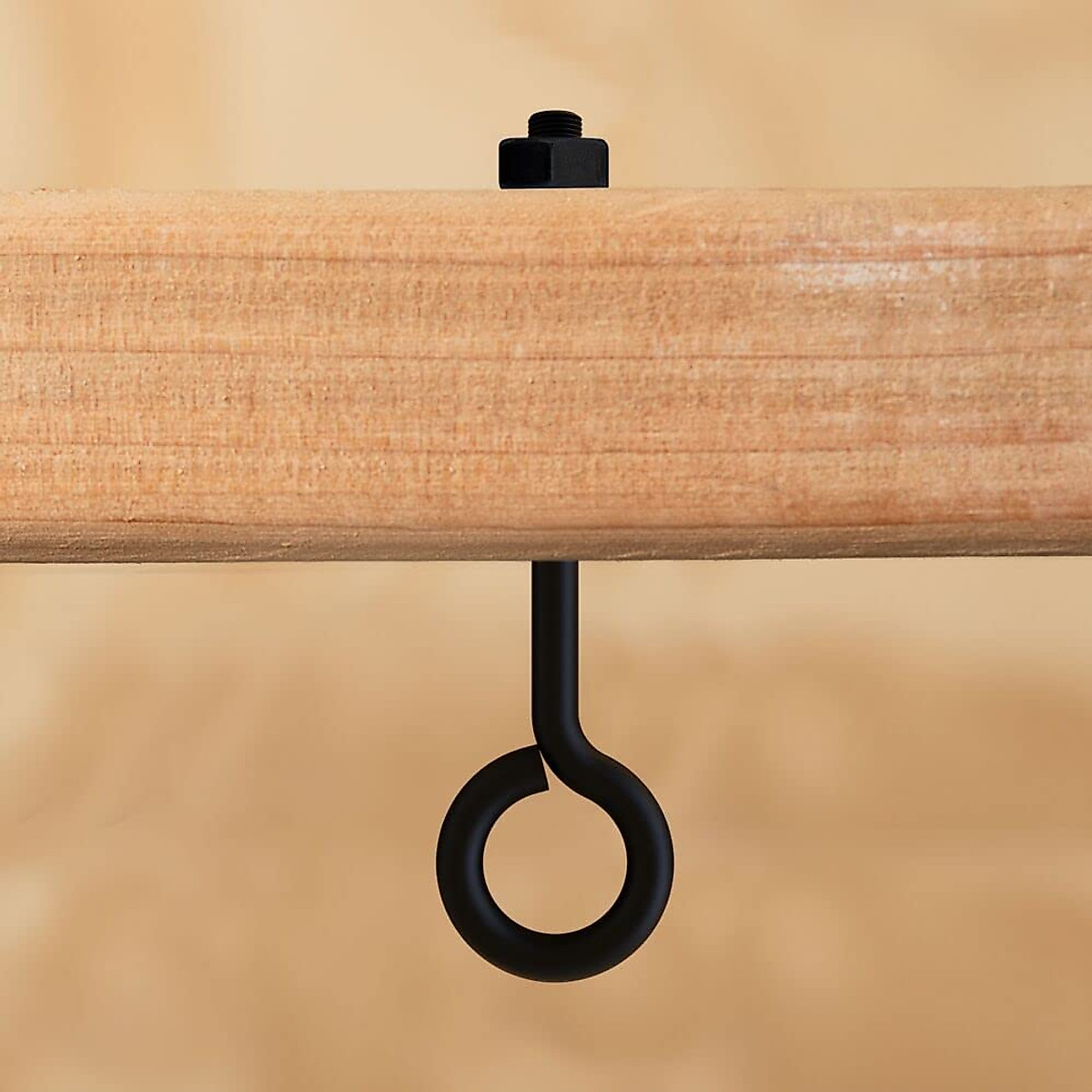 National Hardware N820-086 Eye Bolt, 3/8" × 6", Storm Shine Finish