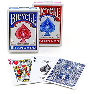 Bicycle Poker Size Standard Index Playing Cards, 2 Deck Player's Pack