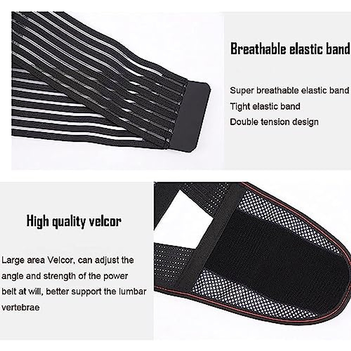 Orthopedic Tourmaline Self-Heating Magnetic Steel Bone Waist Belt Men Women Lumbar Support Back Brace Belt with 3pcs Pad,Black 2023,L