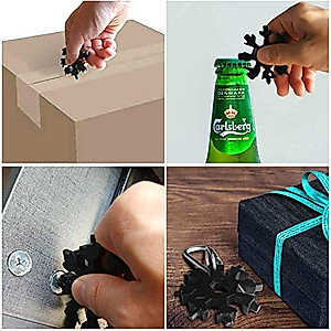 18-in-1 Snowflake MultiTool, Christmas, Stocking Stuffer, Gift, Zipper Carry Case, Outdoor EDC Tool, Camping, hiking, biking, Portable Keychain screwdriver Bottle opener Tool for Military Enthusiasts