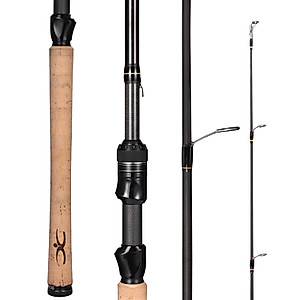 Cadence Essence Spinning Rod, Strong & Lightweight 24-Ton Graphite Rod, Stainless Steel Guides with SIC Inserts, Freshwater or Saltwater, Extremely Sensitive Spinning Rod (Essence 701S-MHF)