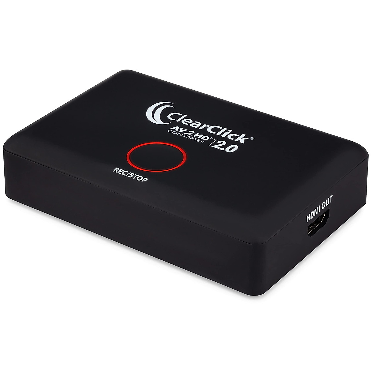 ClearClick AV to HD Converter & Recorder 2.0 (Second Generation) - AV RCA to HDMI Adapter to Convert & Record Video - for VCR, VHS, DVD, Camcorder, Hi8, Gaming to TV