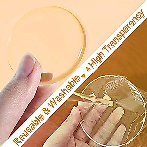 Door Stopper Wall Protector (6pack) - Adhesive Reusable Bumper Protector - Clear, Quiet, Shock Absorbent Gel, Wall Shield & Silencer for Door Handle - More Discreet Than a Door Knob Safety Cover