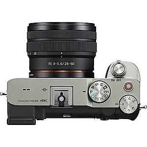 Sony a7C Mirrorless Camera Bundle (Silver)- ILCE7C/S with FE 50mm f/1.8 Lens + Prime Accessory Package Including 128GB Memory, TTL Flash, Extra Battery, Software Package, Auxiliary Lenses & More