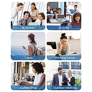 Portable Printer, POLONO MT800 2.0 Wireless Bluetooth Thermal Printer, Support 8.5" X 11" US Letter, Compatible with Android and iOS, Mobile Thermal Transfer Printer for Travel, Mobile Office and Home