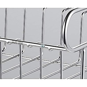 SDGH Stainless Steel Dish Rack - Double Dish Rack Kitchen Rack Storage 41.3x28.7x35cm(LxWxH)