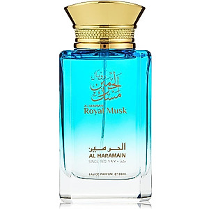 Al Haramain Royal Musk - Arabian Perfume for Women and Men - Unisex Perfume - Long Lasting Perfume for Men and Women - Floral Citrus Scent - 3.3 oz