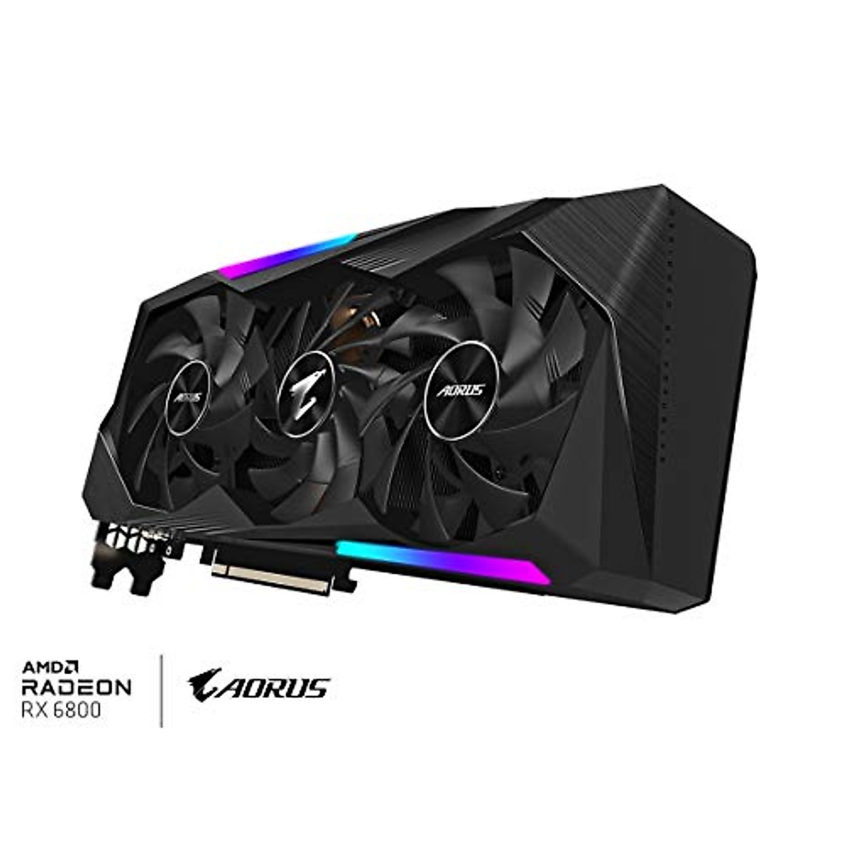 Gigabyte AORUS Radeon RX 6800 Master 16G Graphics Card, MAX-Covered Cooling, 16GB 256-bit GDDR6, GV-R68AORUS M-16GD Video Card