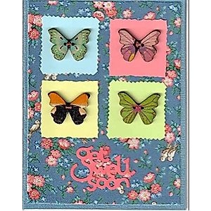 100PC Wooden Buttons, a Variety of Animal Cartoon Characters, a Variety of Colors (can be Selected) (100)