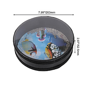 Yibuy Wave Bead Ocean Drum Musical Instruments 8 inch