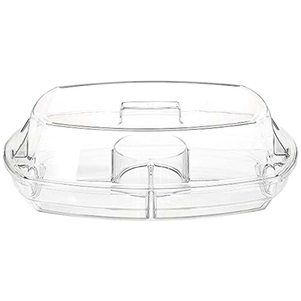 Prodyne SB-5 Flip-Lid Appetizers On Ice, 15", Clear