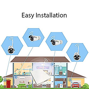 Revo America Wireless 4 Ch. NVR Surveillance System with 4 HD Wireless Outdoor Bullet Cameras