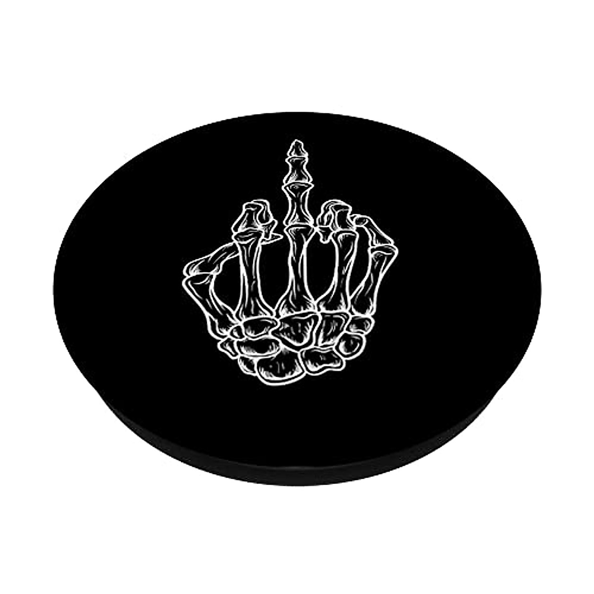 Skeleton Middle Finger Dark Art Gothic Aesthetic Horror Goth PopSockets Swappable PopGrip