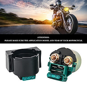 Road Passion 9CR6-150310 Starter Solenoid Relay for Kawasaki Bayou 220 KLF220 1988-2002 Bayou 250 KLF250 2003-2010 KLX650 1993-1996 Vulcan 800 1996-2005 Honda VT750C Shadow 2000 Suzuki GSXR750 1993