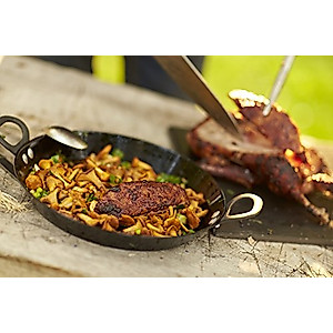 Rösle 25164 Enameled Cast Iron Frying Pan with Two Handles, 11-Inch