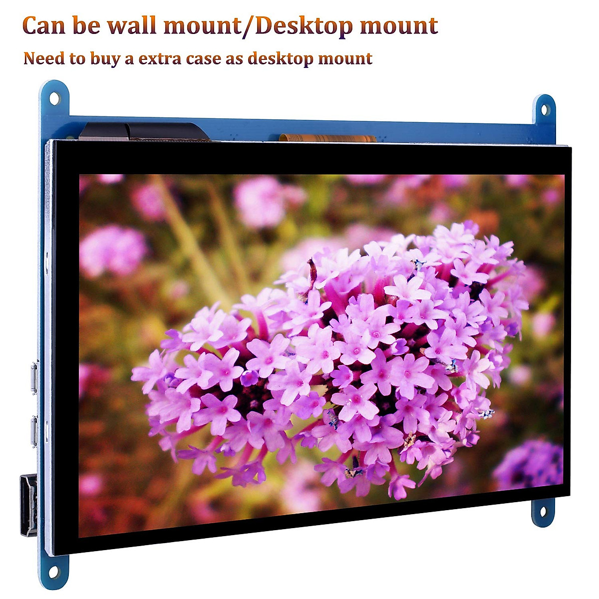 Longruner 7 Inch Capacitive Touch Screen TFT LCD Display HDMI Module 1024 x 600 for Raspberry Pi 3 2 Model B and RPI 1 B+ A BB Black PC Various Systems