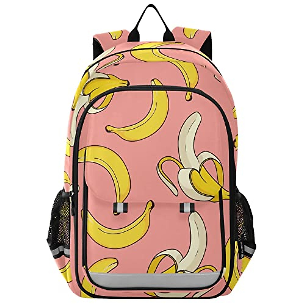 ALAZA Banana on Pink Backpack Cycling, Running, Walking, Jogging