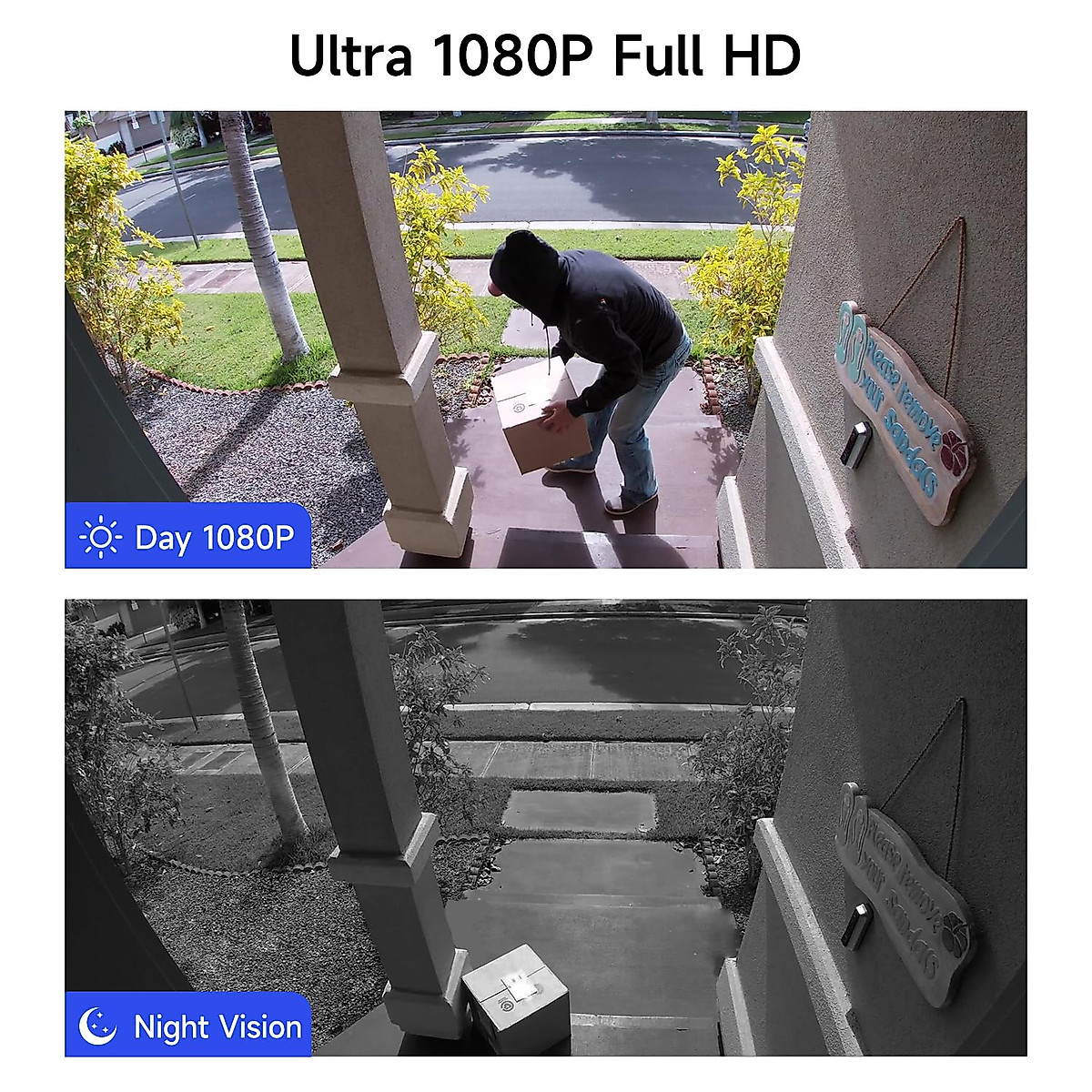 XVIM 8CH 1080P Wired Security Camera System with 1TB Hard Drive, 8pcs HD Outdoor Home Surveillance Cameras Night Vision Remote Access Motion Alert