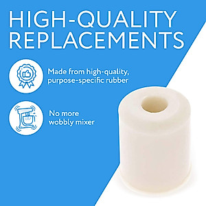 IMPRESA 5-Pack Rubber Mixer Feet Compatible with KitchenAid Stand Mixers – Replacement for 4161530 & 9709707 Foot