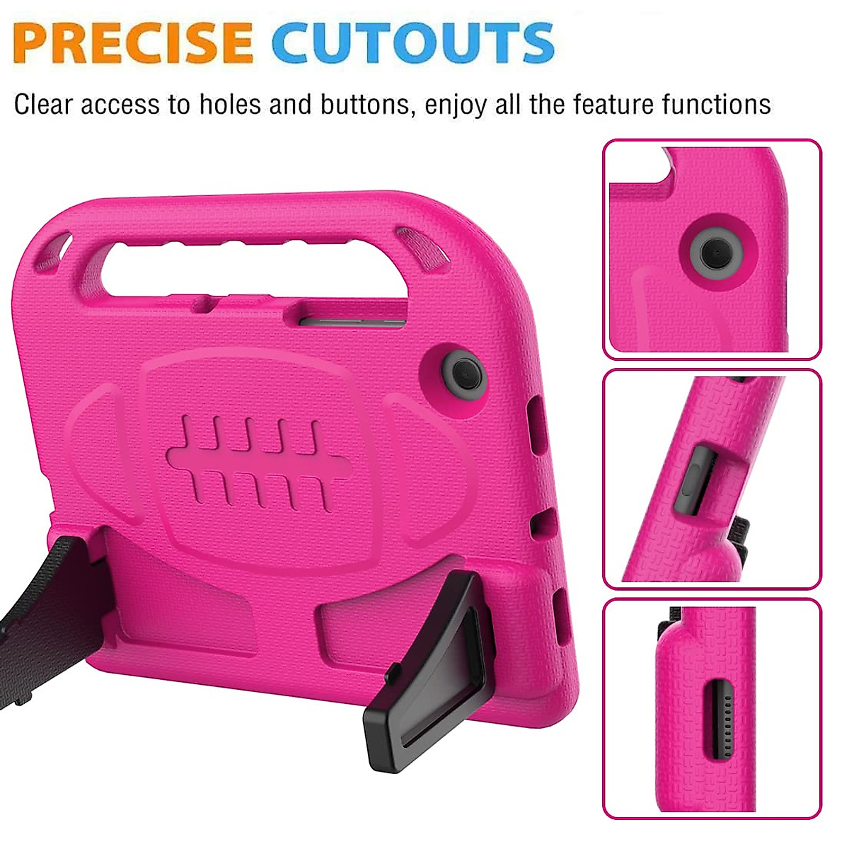 BMOUO Kids Case for Samsung Galaxy Tab A8 10.5 Inch 2022 (SM-X200/X205/X207) - with Screen Protector, Shockproof Galaxy Tab A8 10.5 Tablet Case, Blue