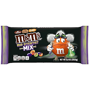 Mad Scientist Mix Assorted Halloween Candy - Mix Peanut, Peanut Butter and Milk Chocolate Halloween Candies Encased in Vibrant Candy Shell Colors, Melt in Your Mouth Snack 10oz Bag 2-Pack