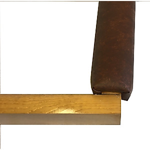 Strobel Organic 2 Piece Vinyl Upholstered Rail Cushions Brown Vinyl