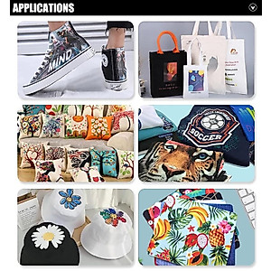 New A3 DTF T-Shirts L1800 Printer Machine Printer w/Roller Feeder for Fabrics, Leather, Toys, Swimwear, Handicrafts, T Shirt, Pillow, DIY Print (DTF Printer +Oven 6X 100ml Ink+100pcs PET Film)