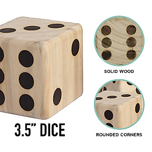 Franklin Sports Giant Wooden Dice